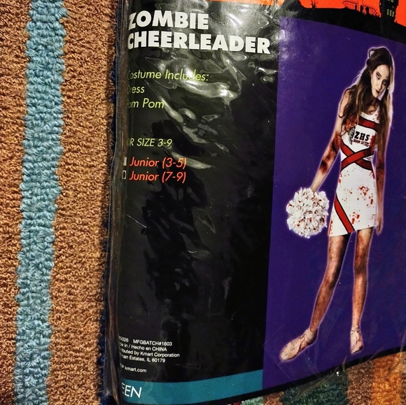 Totally Ghoul | Other | Zombie Cheerleader Junior 79 Halloween Costume Walking Dead Ecu Pom Poms ...